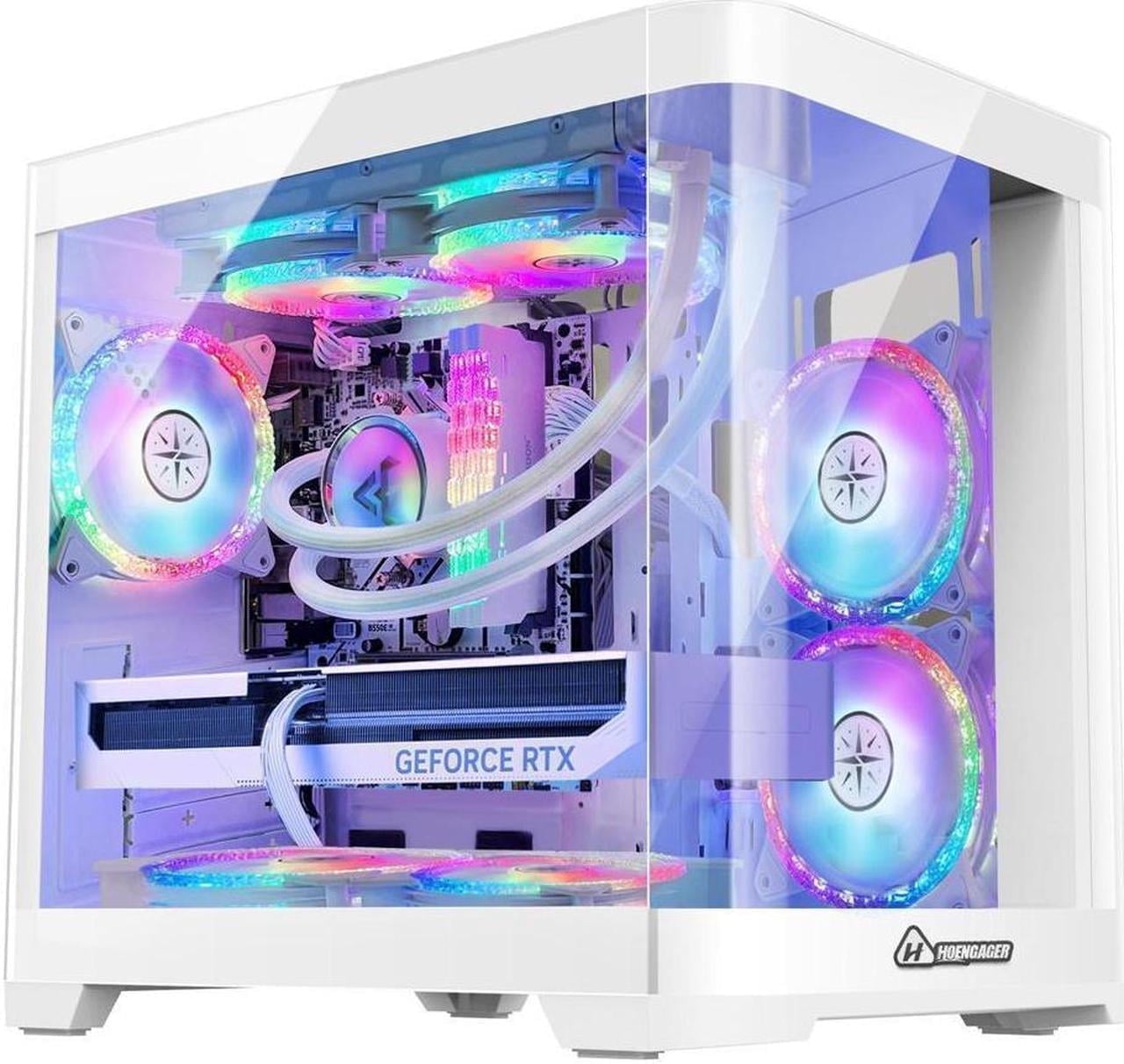 Hoengager Poseidon Gaming PC- AMD Ryzen 5 5600X 3.7 GHz- GeForce RTX 4070 Super 12G -32GB DDR4 ...