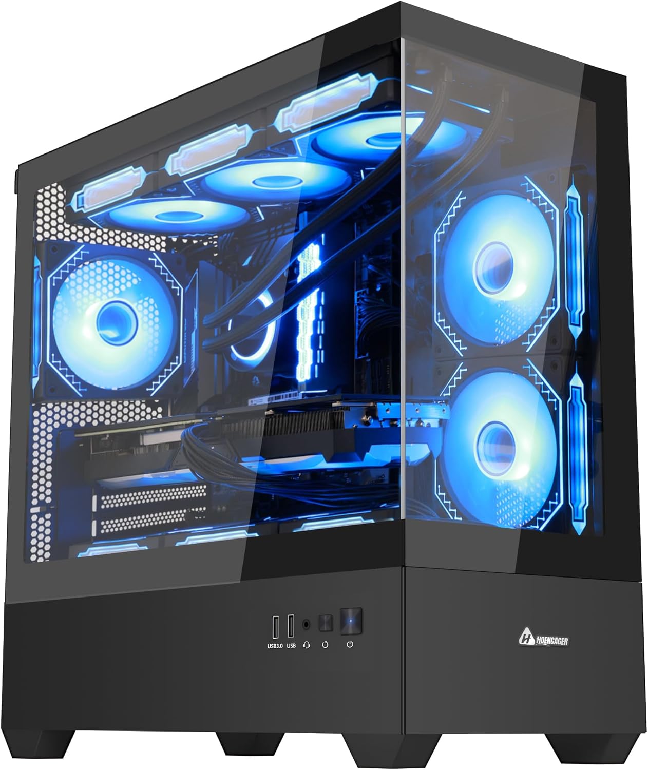 Hoengager Sunshine Gaming PC Intel Core i7-12700KF 3.6 GHz, NVIDIA RTX ...
