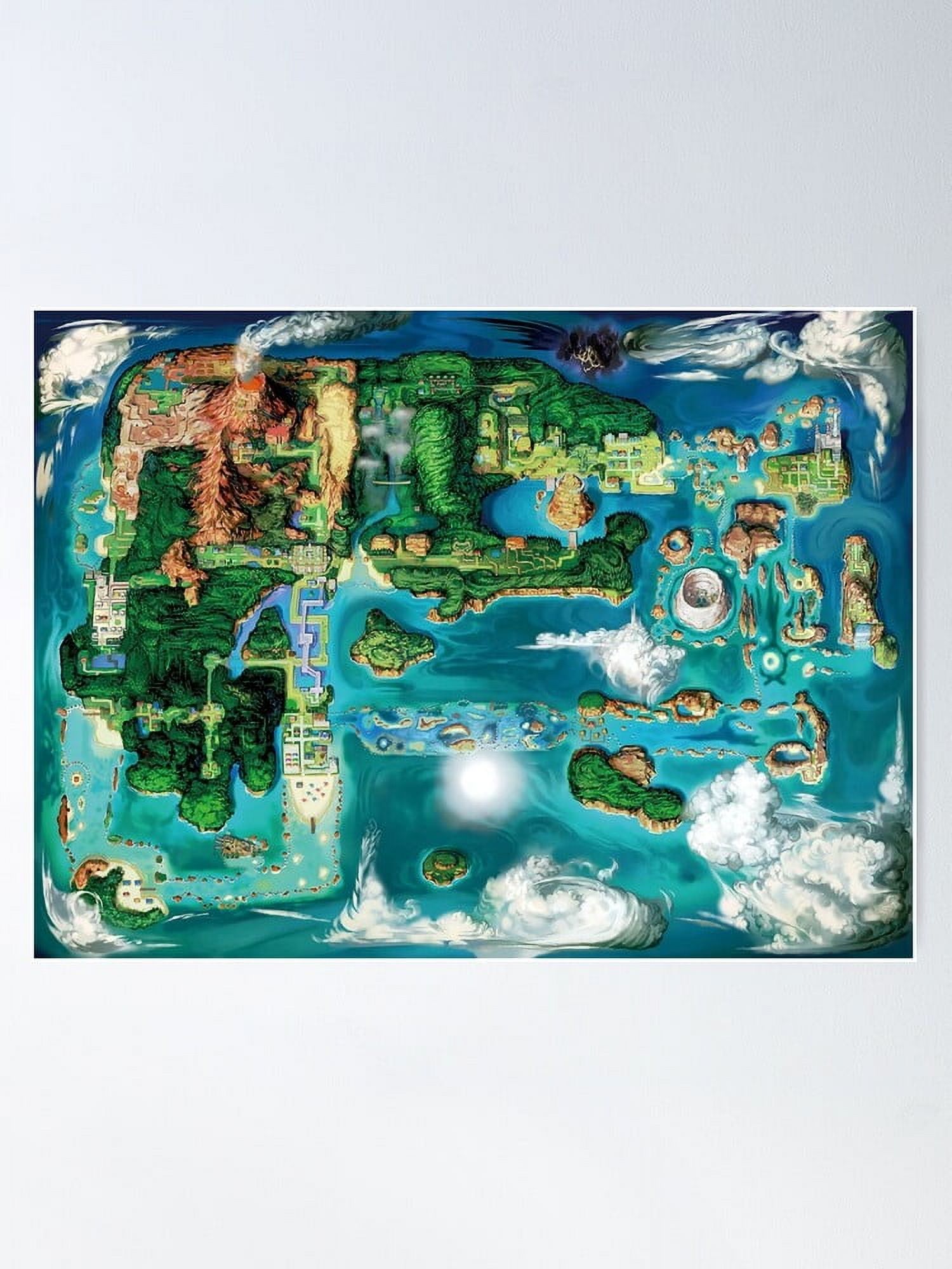Hoenn Map Poster - Walmart.com