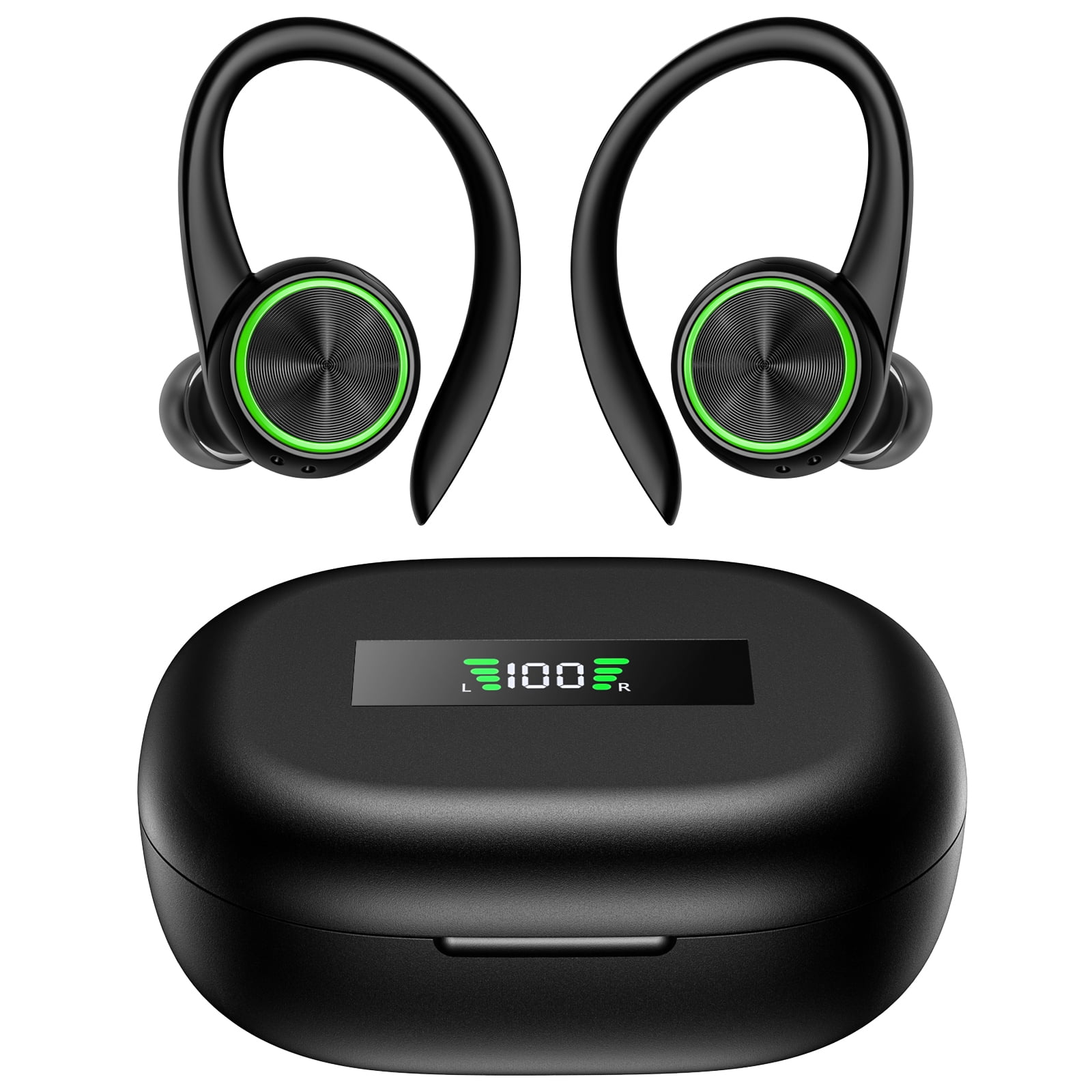 Bluetooth Wireless Earbuds, 60hrs Playtime, Waterproof, LED Display ...