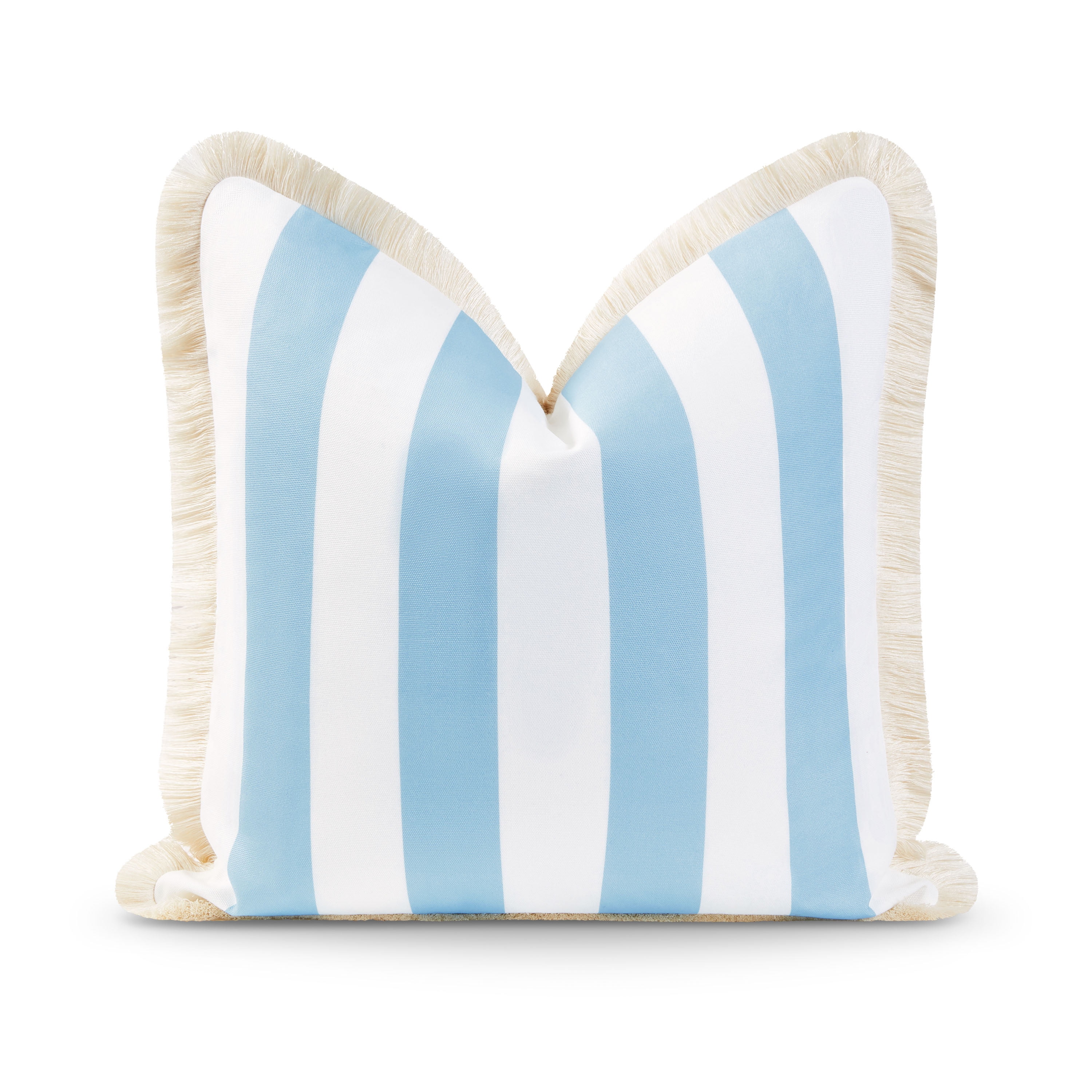 Hofdeco Coastal Hampton Patio Accent Pillow Cover, 20"x20", Water ...