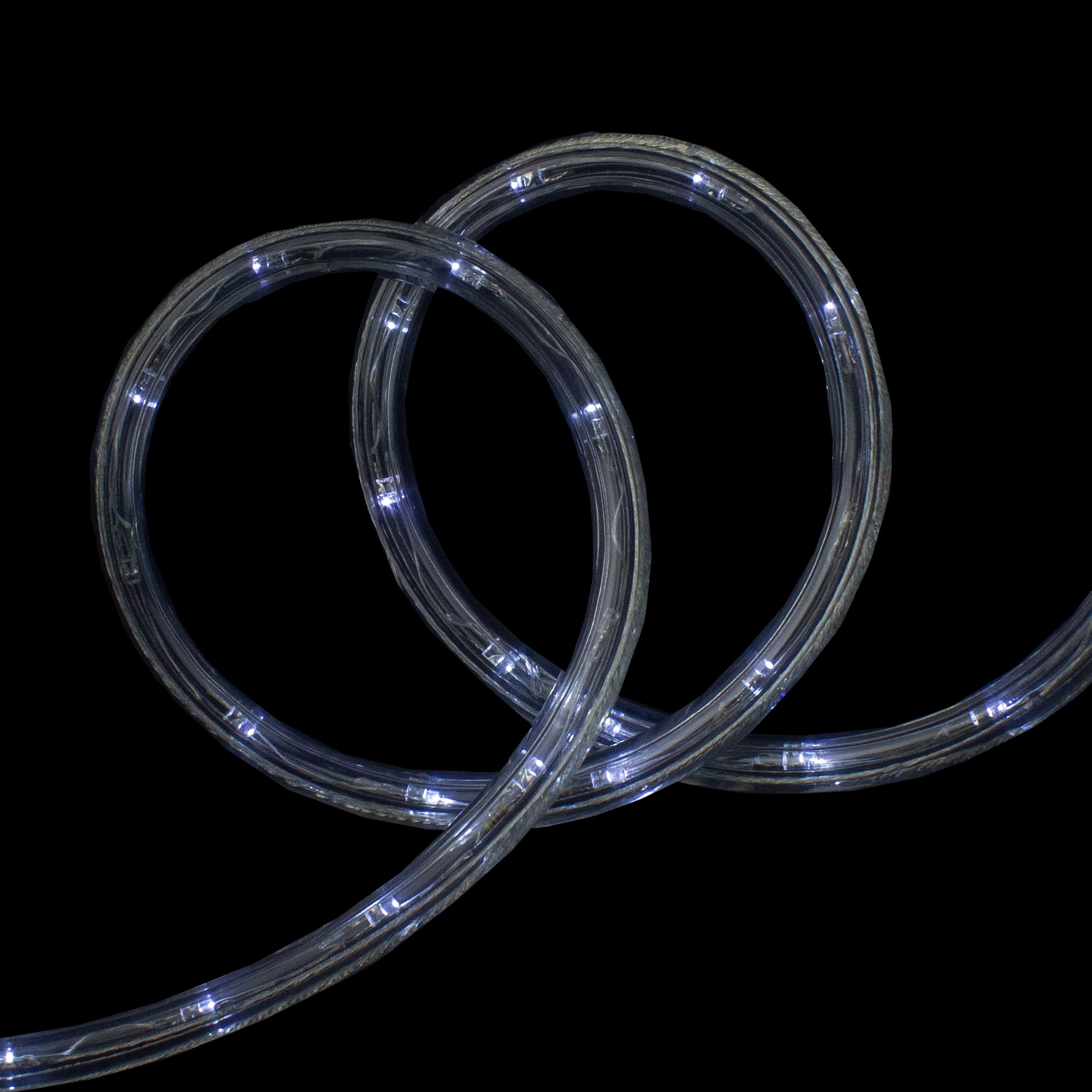 Hofert Transparent LED Twinkle Christmas Rope Lights - Cool White - 18 ...