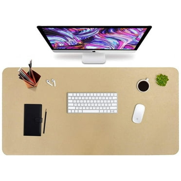 BREENHILL Felt Desk Pad, 36" x 15.75" Dark Gray Large Anti-slip Desk ...