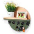 HofferRuffer Key Holder for Wall with Shelf, Drywall Anchors, Wall ...