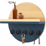 HofferRuffer Key Holder for Wall with Shelf, Wood Mail Organizer, Wall ...