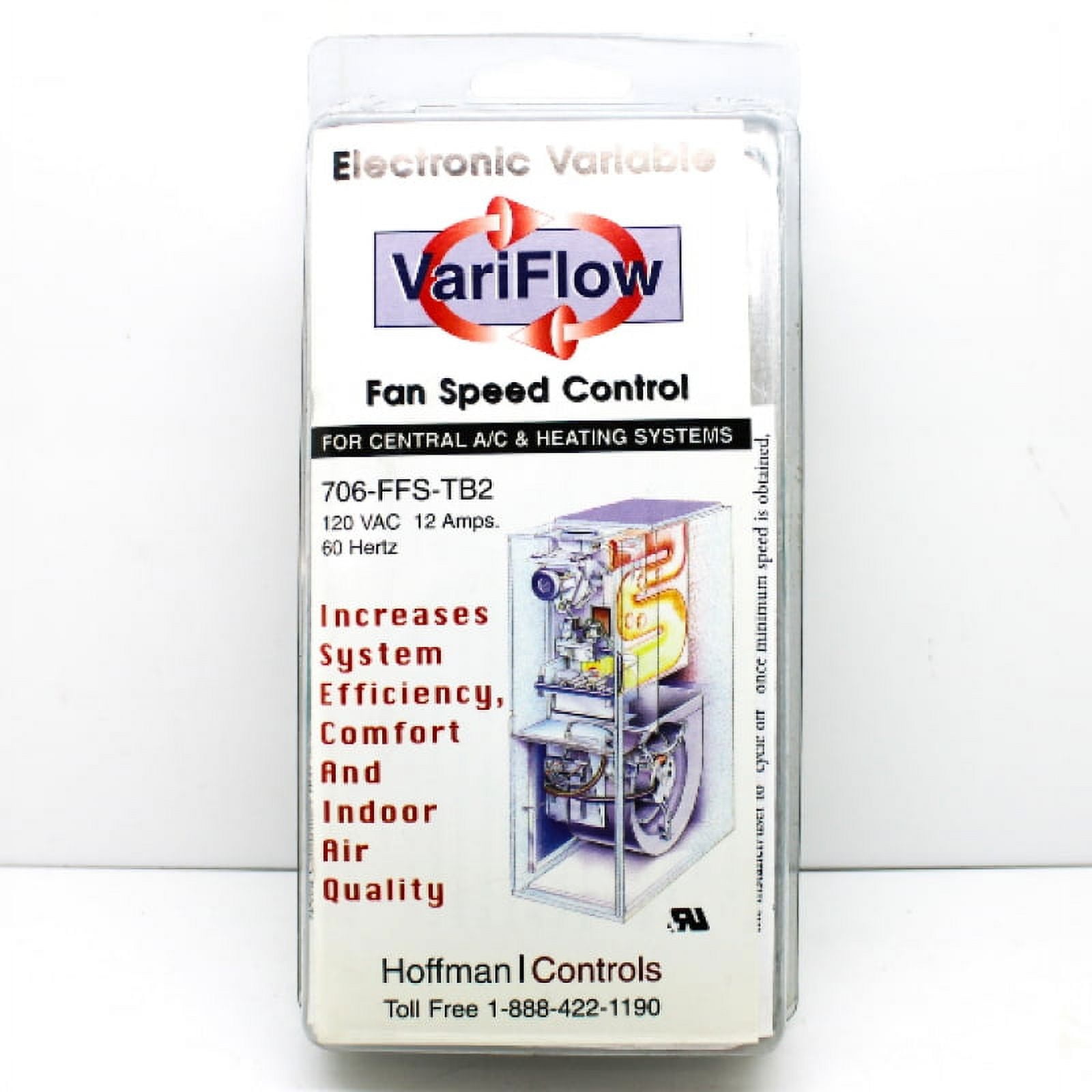 Hoffman 120VAC 12A 60Hz VariFlow Fan Speed Control 706-FFS-TB2 ...