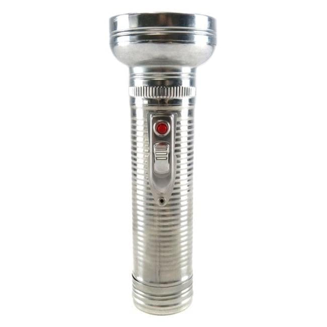 Hoffman 18495 Retro Chrome Metal Vintage Flashlight with Superbright ...