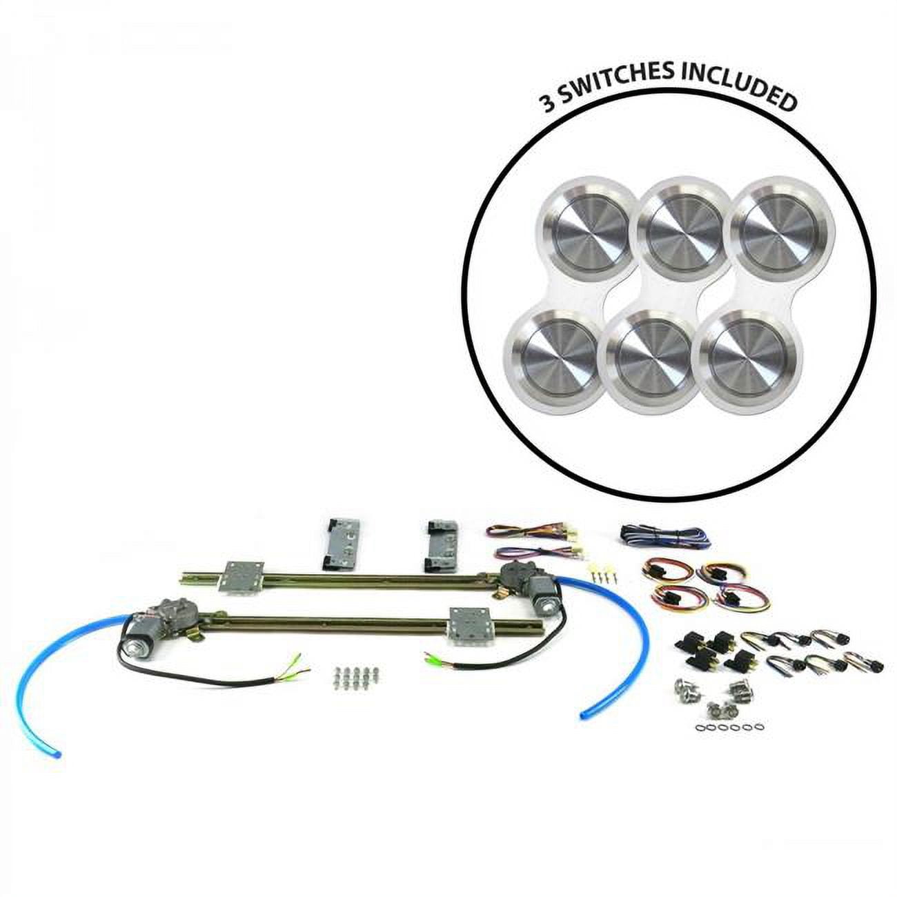 Hoffman 18532 2 Door Flat Glass Window Kit with Non-Lighted Retro ...