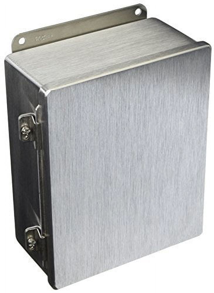 Hoffman A1008CHAL J Box, NEMA 12, Hinged Cover, Aluminum, 10.00" x 8.00 ...