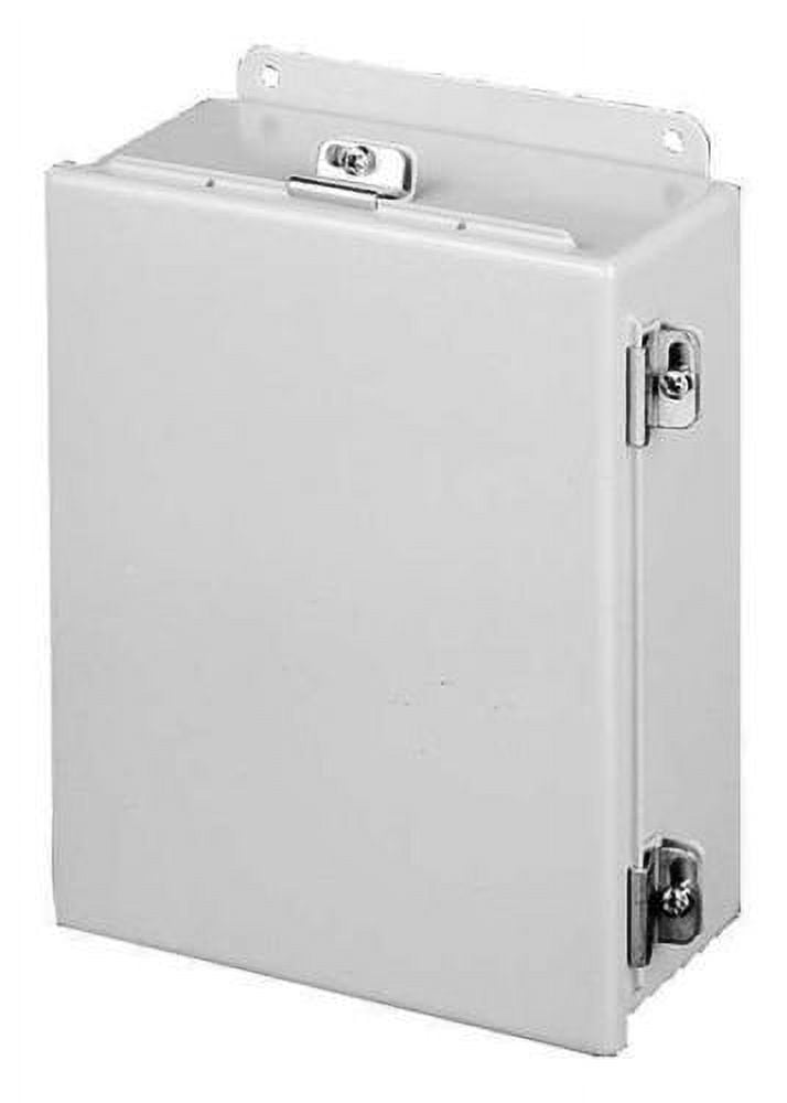 Hoffman A1212CHNF J Box, NEMA 4, Hinged Cover, Steel, 12.00" x 12.00" x 6.00", Gray - Walmart.com
