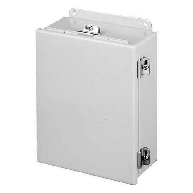 Hoffman A1212CHNF J Box, NEMA 4, Hinged Cover, Steel, 12.00" x 12.00" x ...