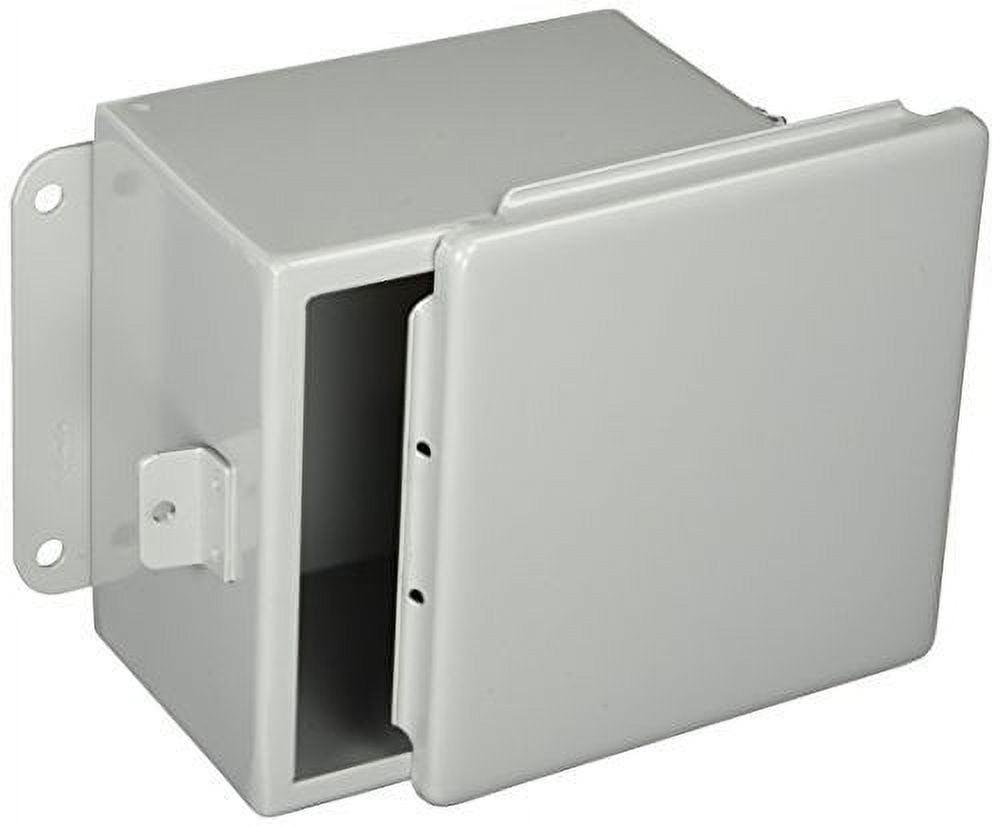 Hoffman A606LP J Box, NEMA 12, Lift-Off Cover, Steel, 6.00" x 6.00" x 4 ...