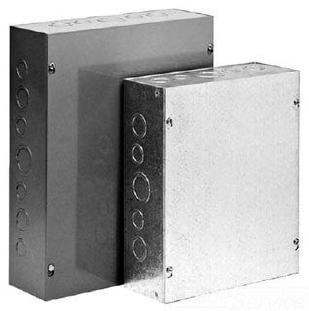 Hoffman ASE24X18X6NK Pull Box, Screw Cover, Steel, 24" x 18" x 6", Gray ...