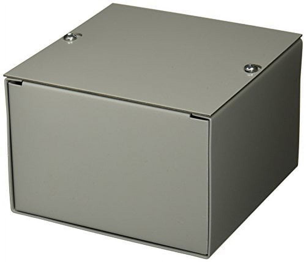 Hoffman ASE6X6X4NK Pull Box, Screw Cover, Steel, 6" x 6" x 4", Gray ...