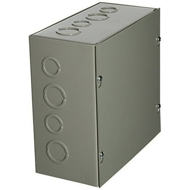 Hoffman ASE8X8X4 Pull Box, Screw Cover with Knockouts, Steel, 8" x 8" x ...