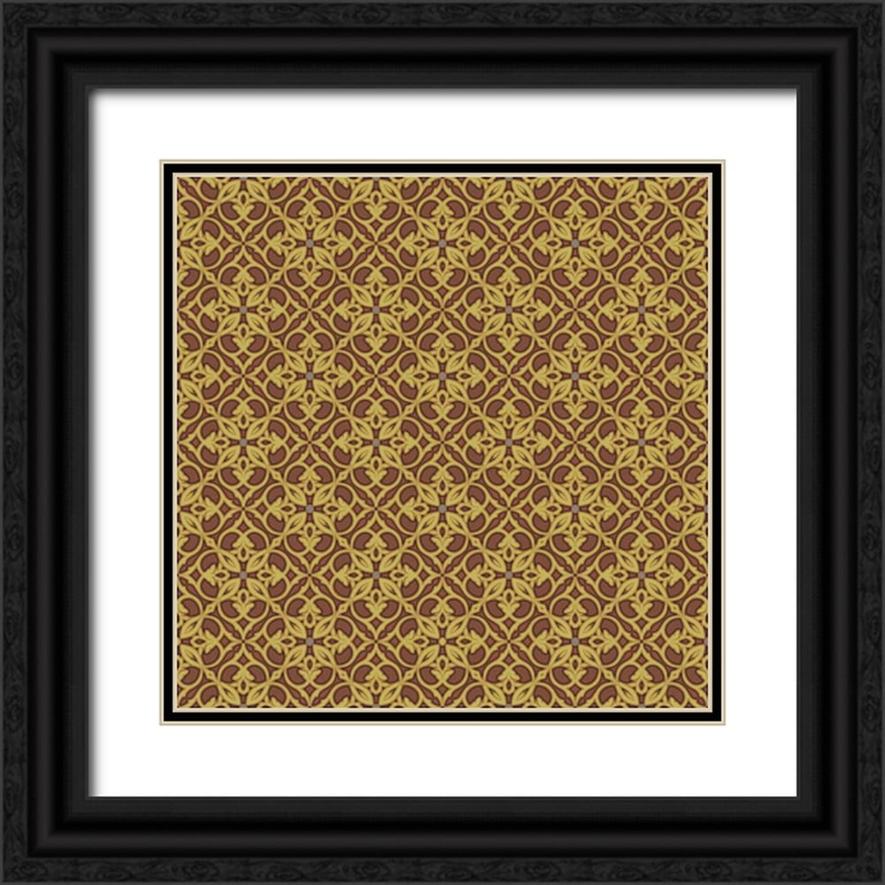 Hoffman, Katia 15x15 Black Ornate Wood Framed with Double Matting ...