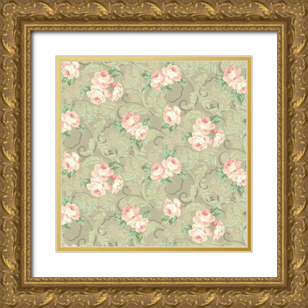 Hoffman, Katia 15x15 Gold Ornate Wood Framed with Double Matting Museum ...