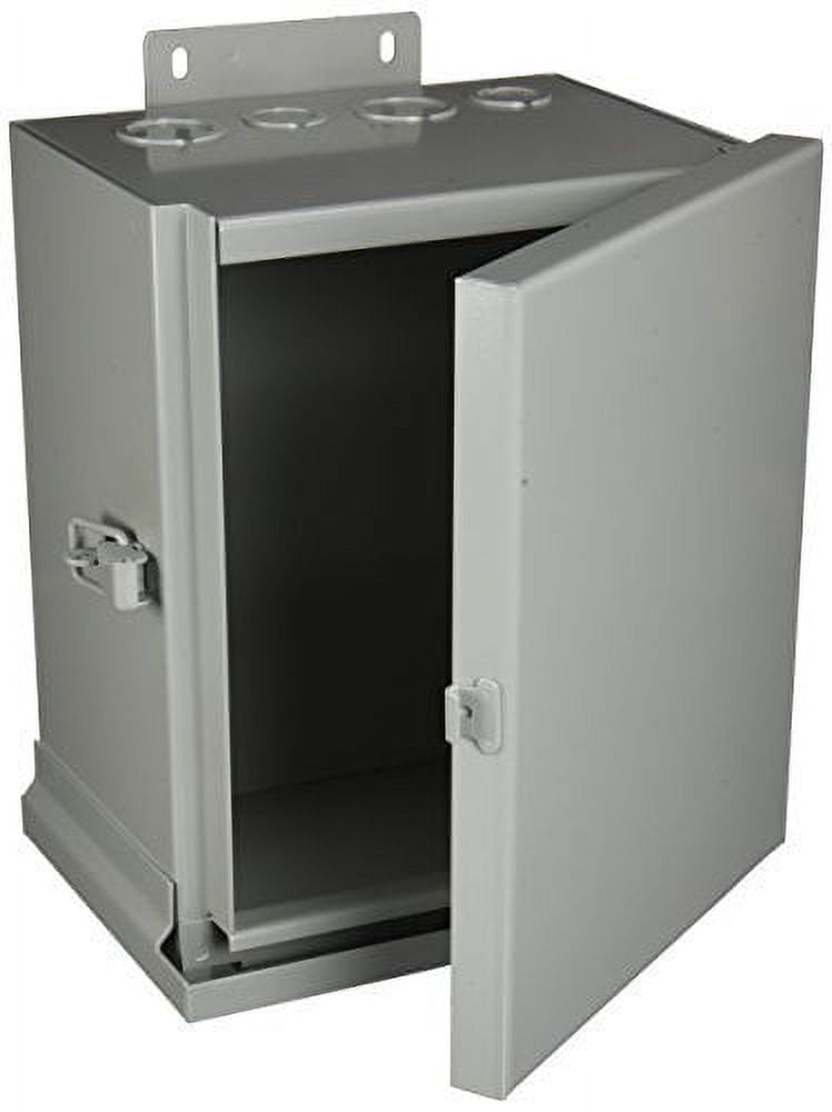 Hoffman NEMA 3R Enclosure, Hinge Cover, Galvanized, Paint Finish, 10" x ...