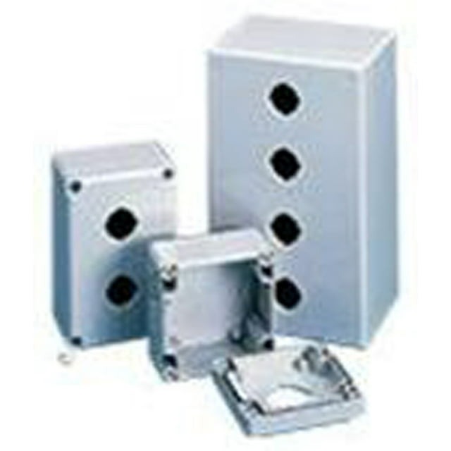 Hoffman Q3PBPCDM Enclosure, Pilot Device, 22.5 mm, 3 Hole, Polycarbonat ...