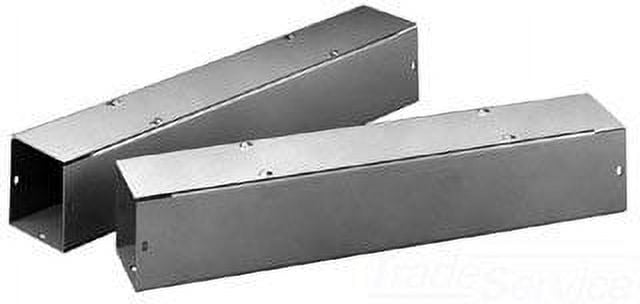 Hoffman Wireway, Nema 1, Straight Section, Flat Cover, Galvanized, Gray ...