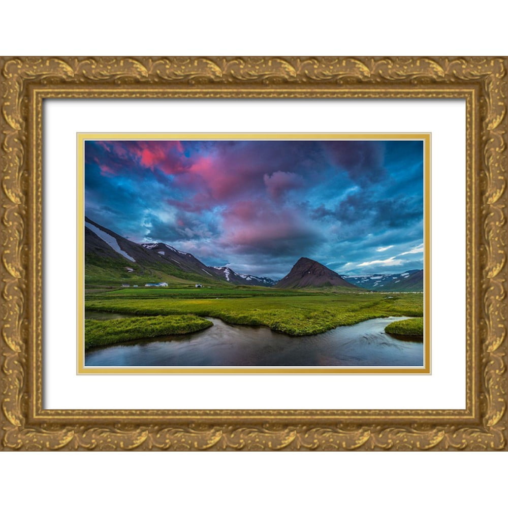 Hoffmann, Raymond 14x11 Gold Ornate Wood Framed with Double Matting Museum Art Print Titled ...