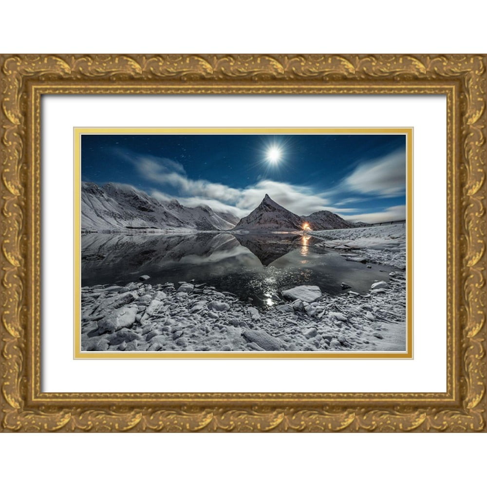 Hoffmann, Raymond 24x17 Gold Ornate Wood Framed with Double Matting Museum Art Print Titled ...