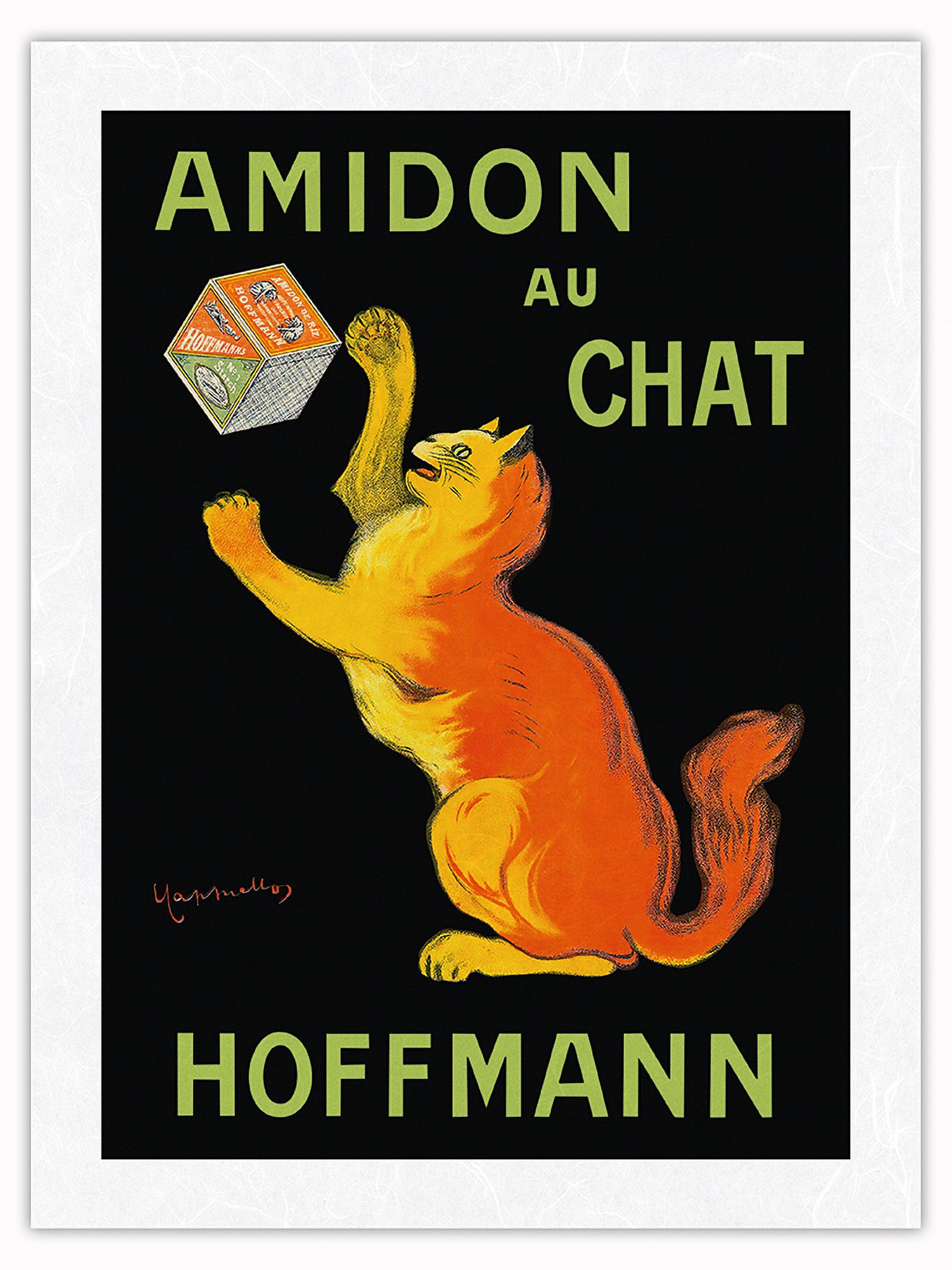 Hoffmann Starch (Amidon Au Chat) - Playful Cat - Vintage France ...