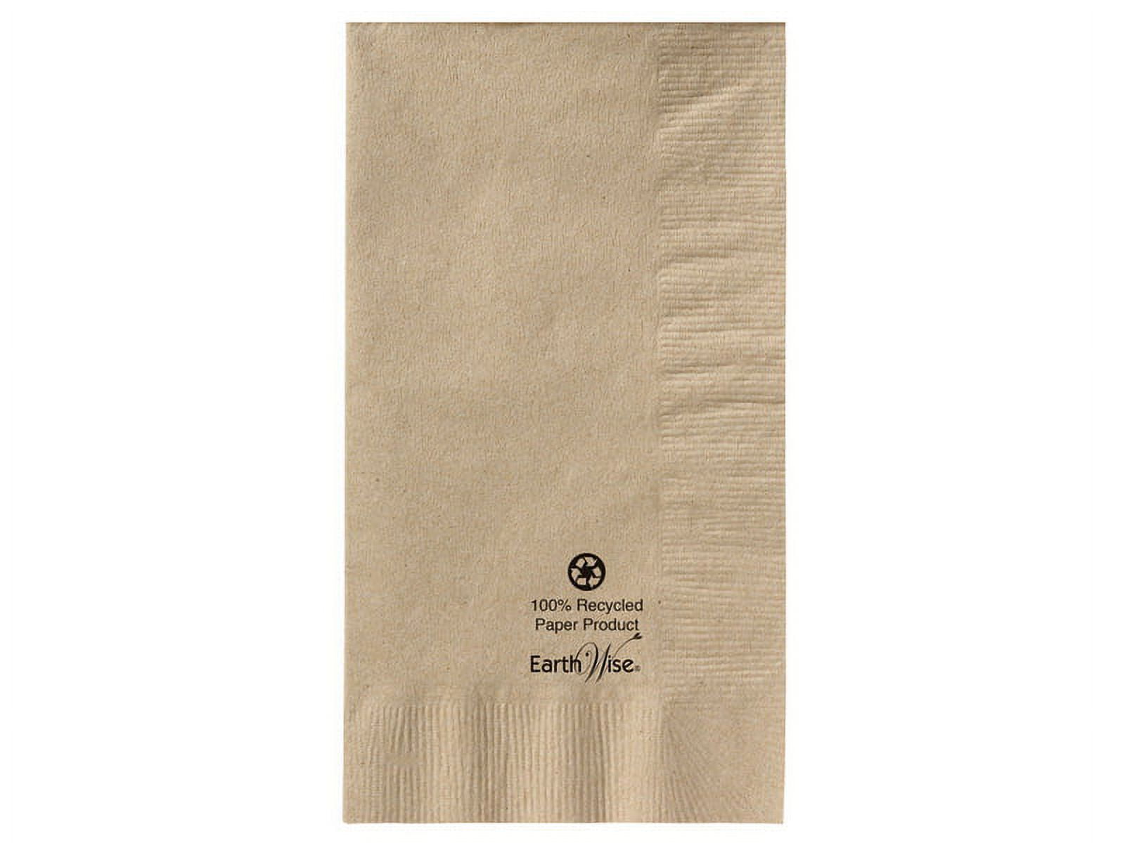 Hoffmaster 180430 Earth Wise Kraft Dinner Napkin, 2 Ply, 1/8 Fold, 17 ...