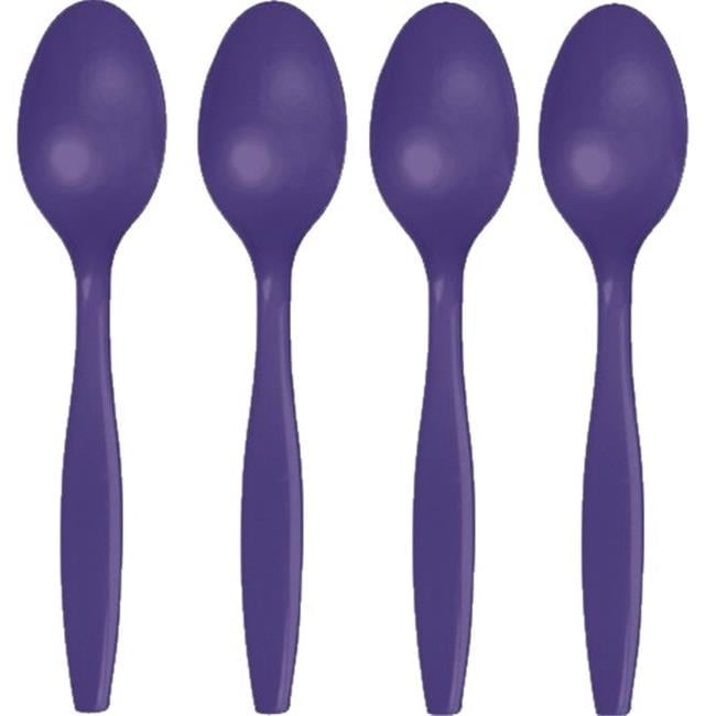 Hoffmaster Group 010555 Premium Plastic Spoons, Purple - 24 per Case ...
