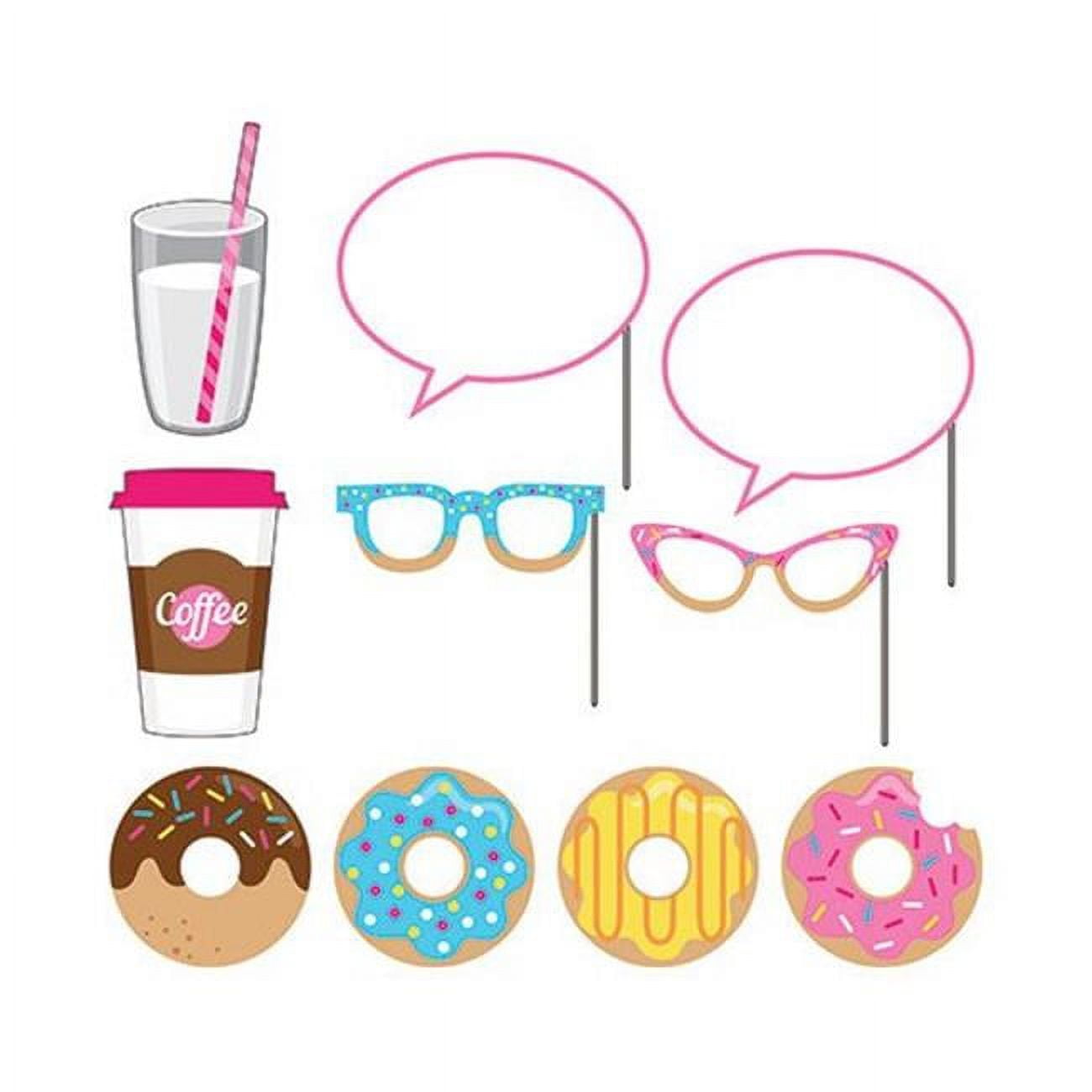 Hoffmaster Group 324239 Donut Time Photo Booth Props, Pack of 6 - 10 ...