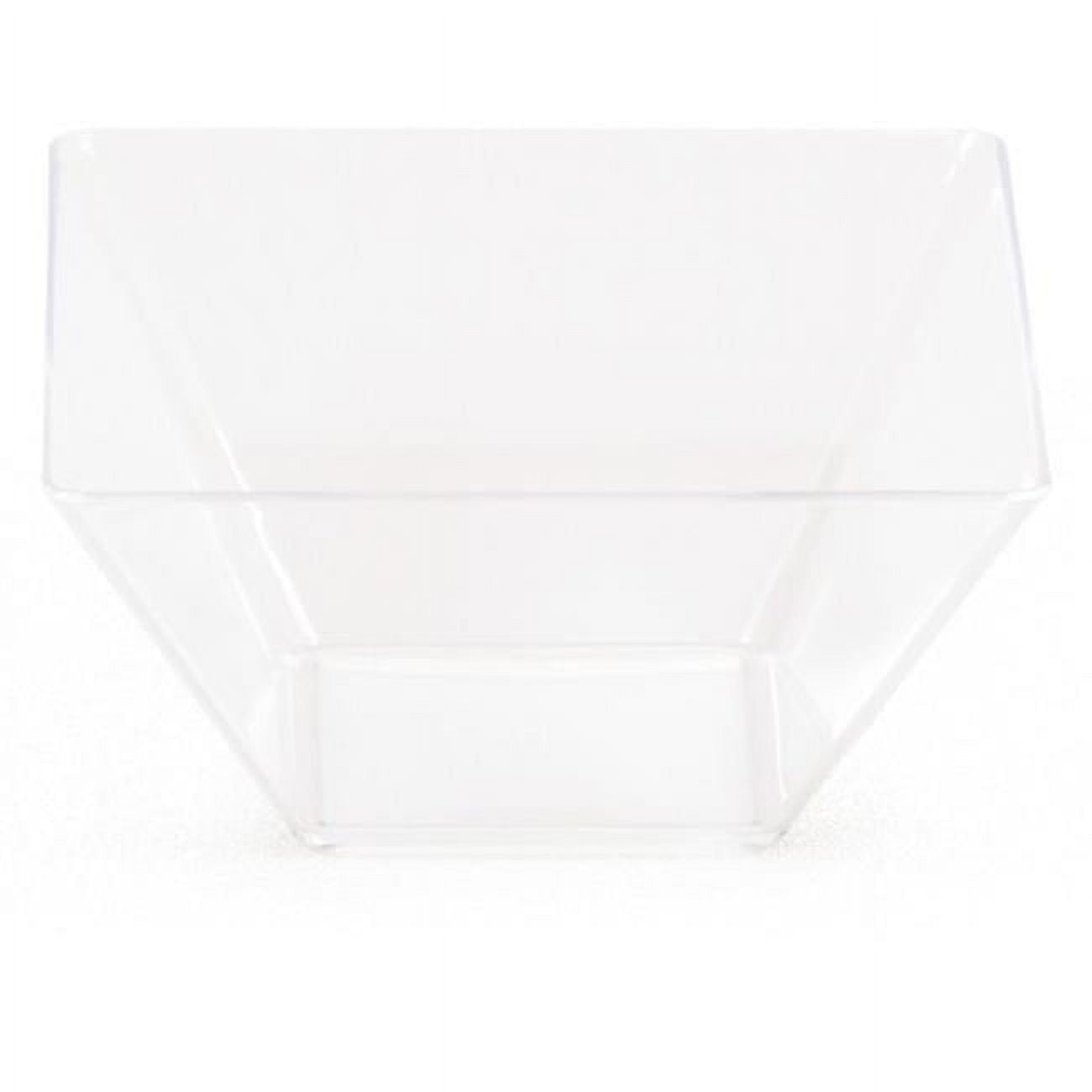 Hoffmaster Group Plastic Square Bowl - Clear - 3.5 in. - Walmart.com