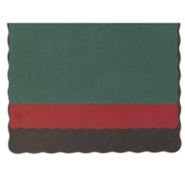 Hoffmaster Red Solid Color Scalloped Edge Placemats, 1000 count ...