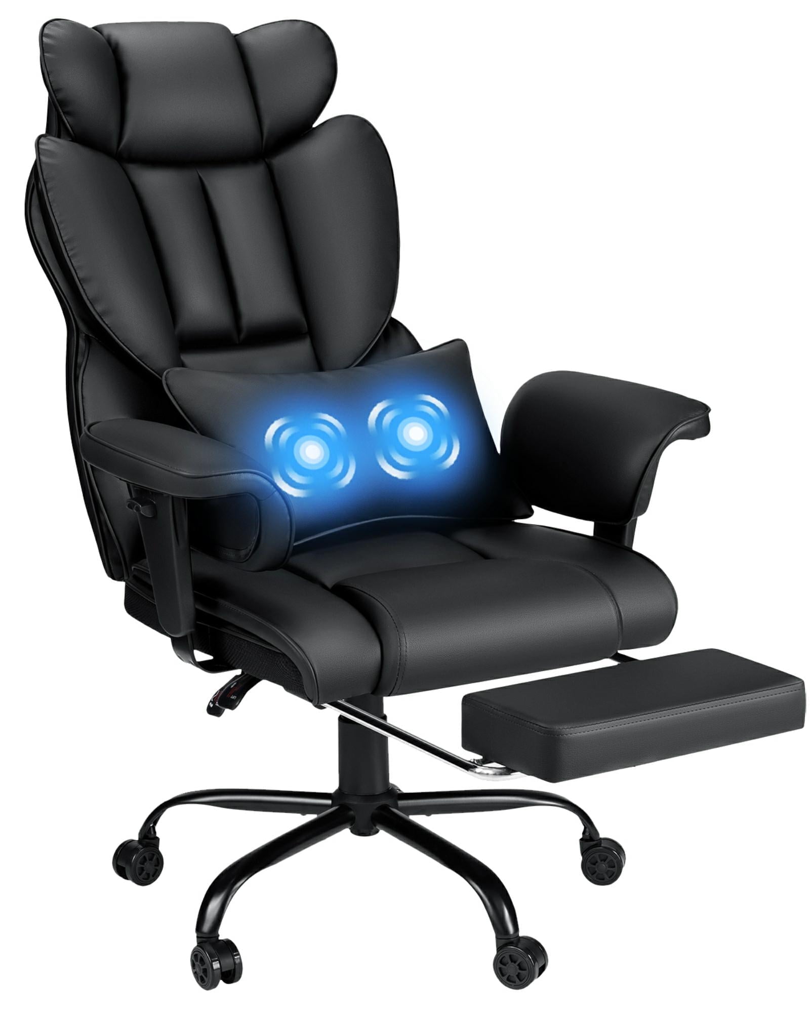 Hoffree Big and Tall Office Chair 450lbs, Executive Computer Desk Chair ...