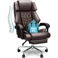 Hoffree Oversized Big and Tall 500lbs Executive Office Chair with Foot ...