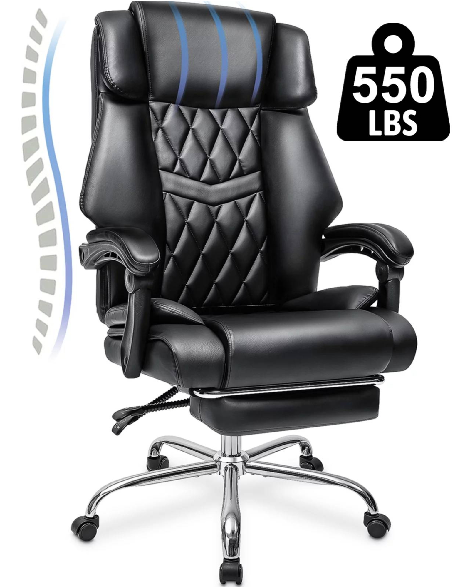 Neo Chair Chairman Ergonomic High Back Leather Computer Desk Executive ...