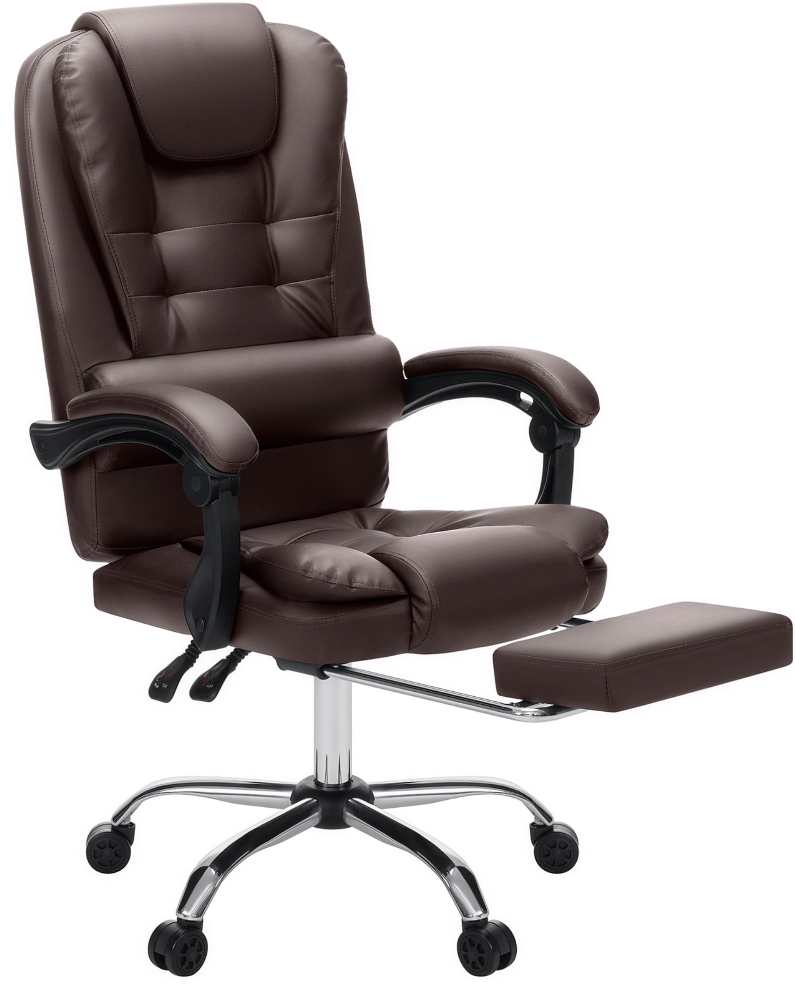HomCom High Back Executive Chair with Swivel, Reclining, Footrest & 264 ...