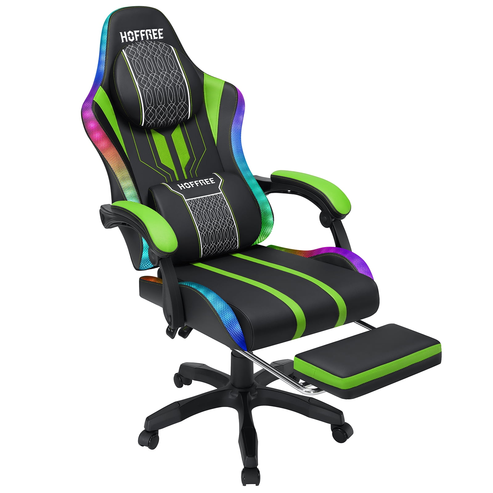 Hoffree Gaming Chair with Speakers High Duty Video Game Chairs with ...