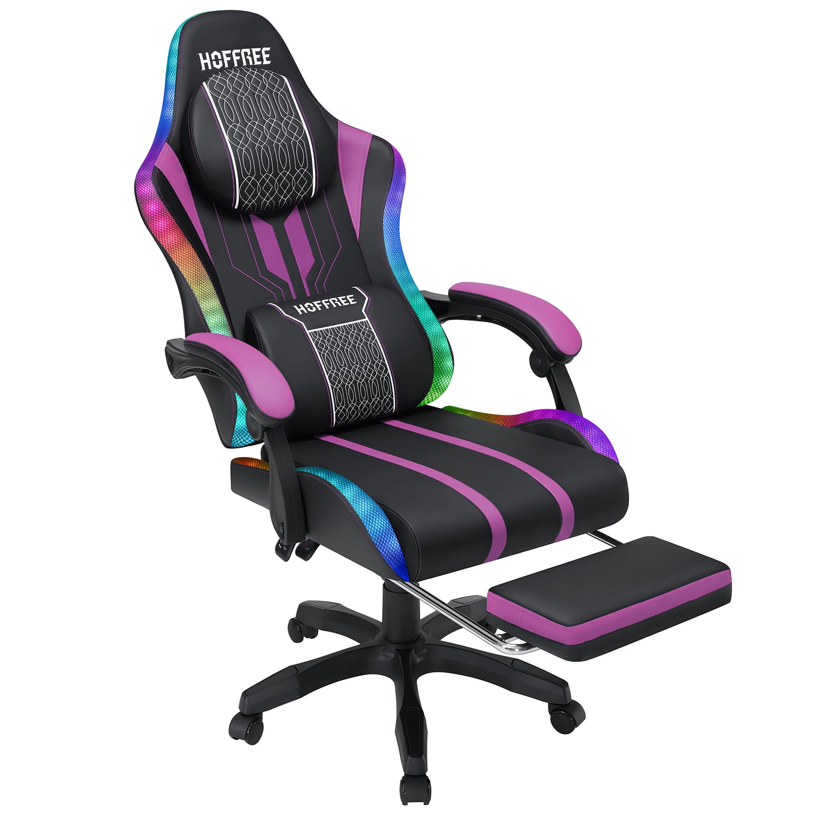 Hoffree Gaming Chair with Speakers High Duty Video Game Chairs with ...
