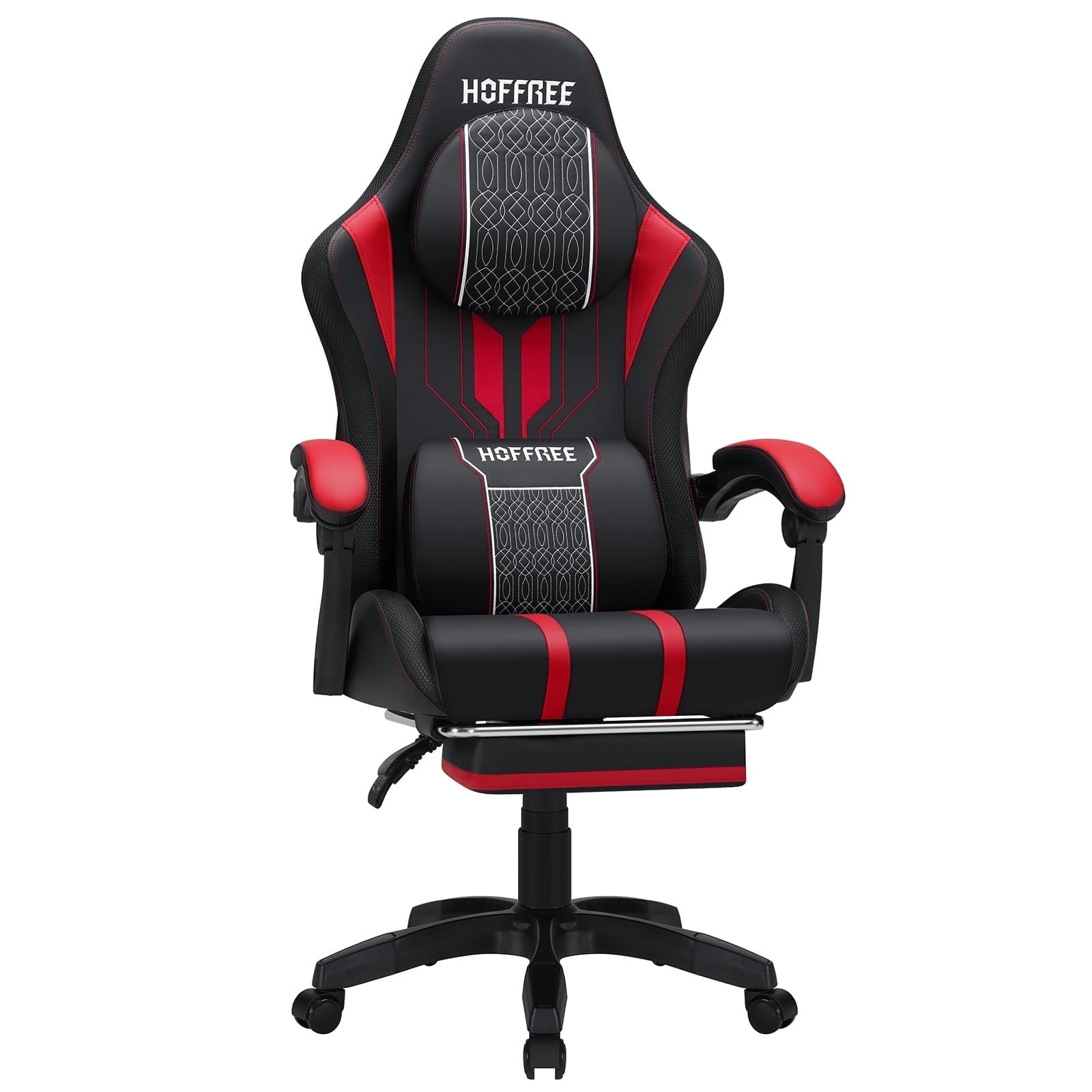 Hoffree Big and Tall Gaming Chair with Footrest Gamer Chair with ...
