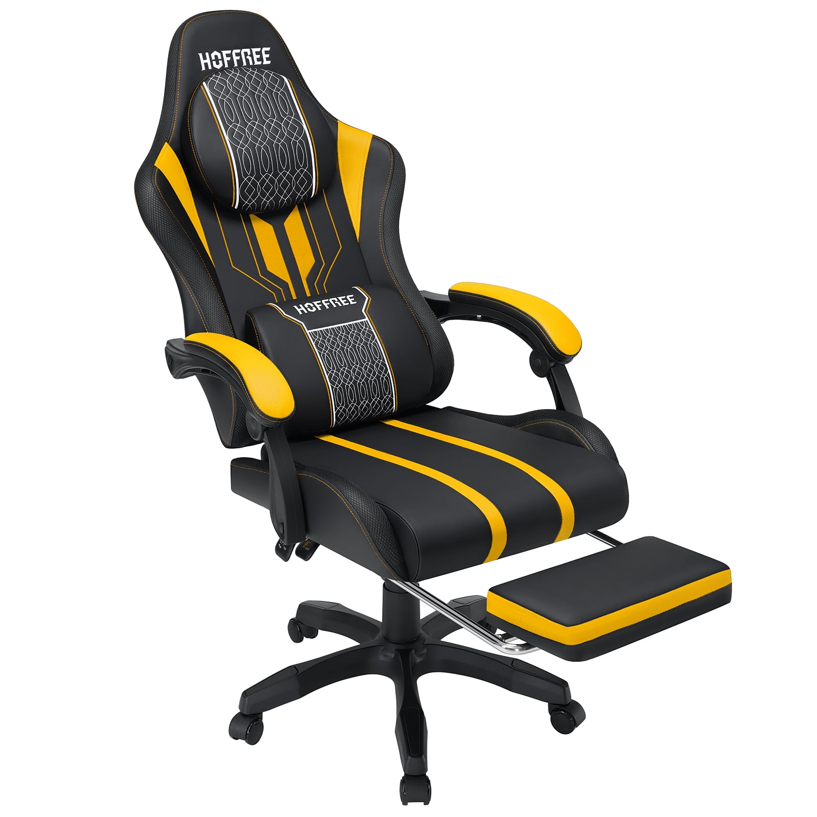 Hoffrree Gaming Chair with Wide Seat Big and Tall Office Chair with ...