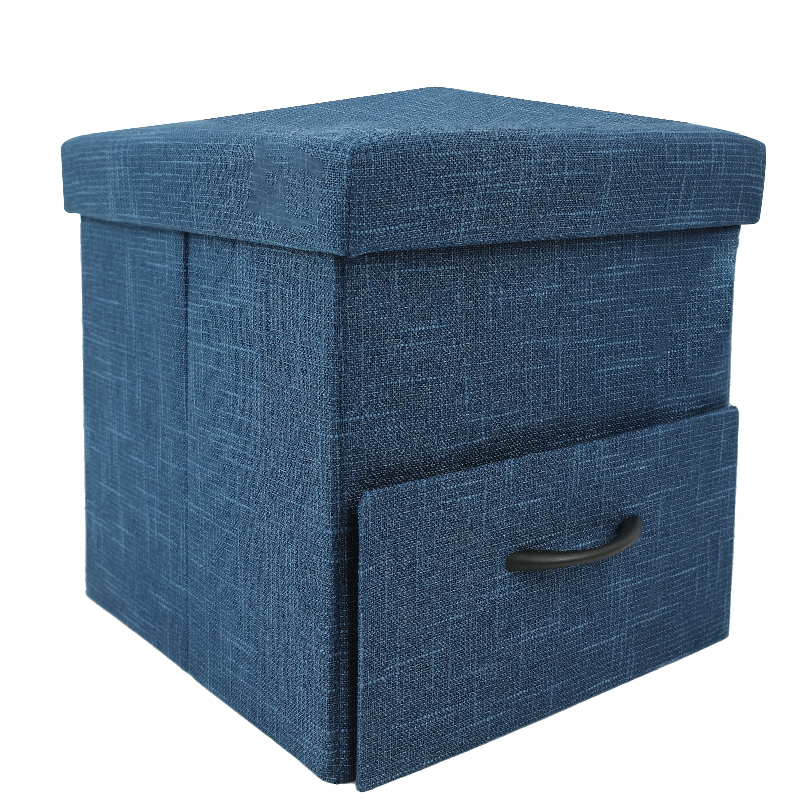 Hofitlead 15 Inch Storage Ottoman Cube, Folding Square Storage Ottoman ...