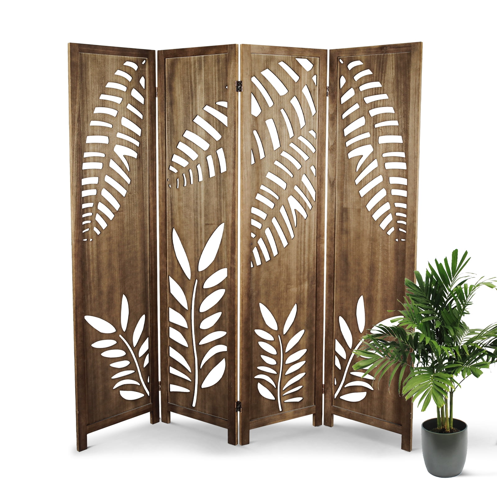 Hofitlead 4 Panel Room Divider Screen, Freestanding Partition Room ...
