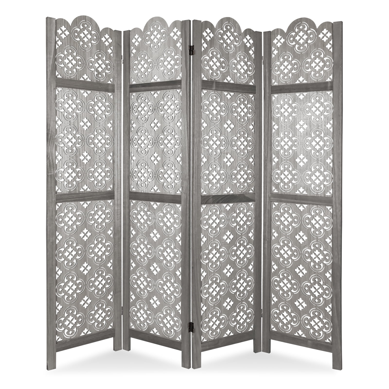 Hofitlead 6 Panel Room Divider,Wooded Carve Foldable Screen,Partition ...