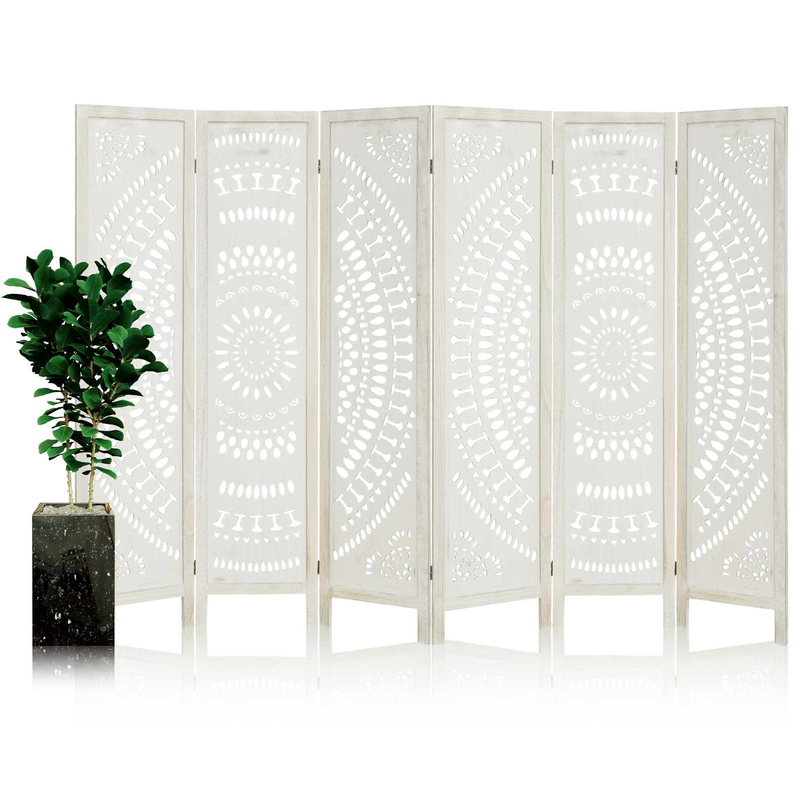 12/24pc Hanging Room Divider PVC Screen Panels Living Room Bedroom ...