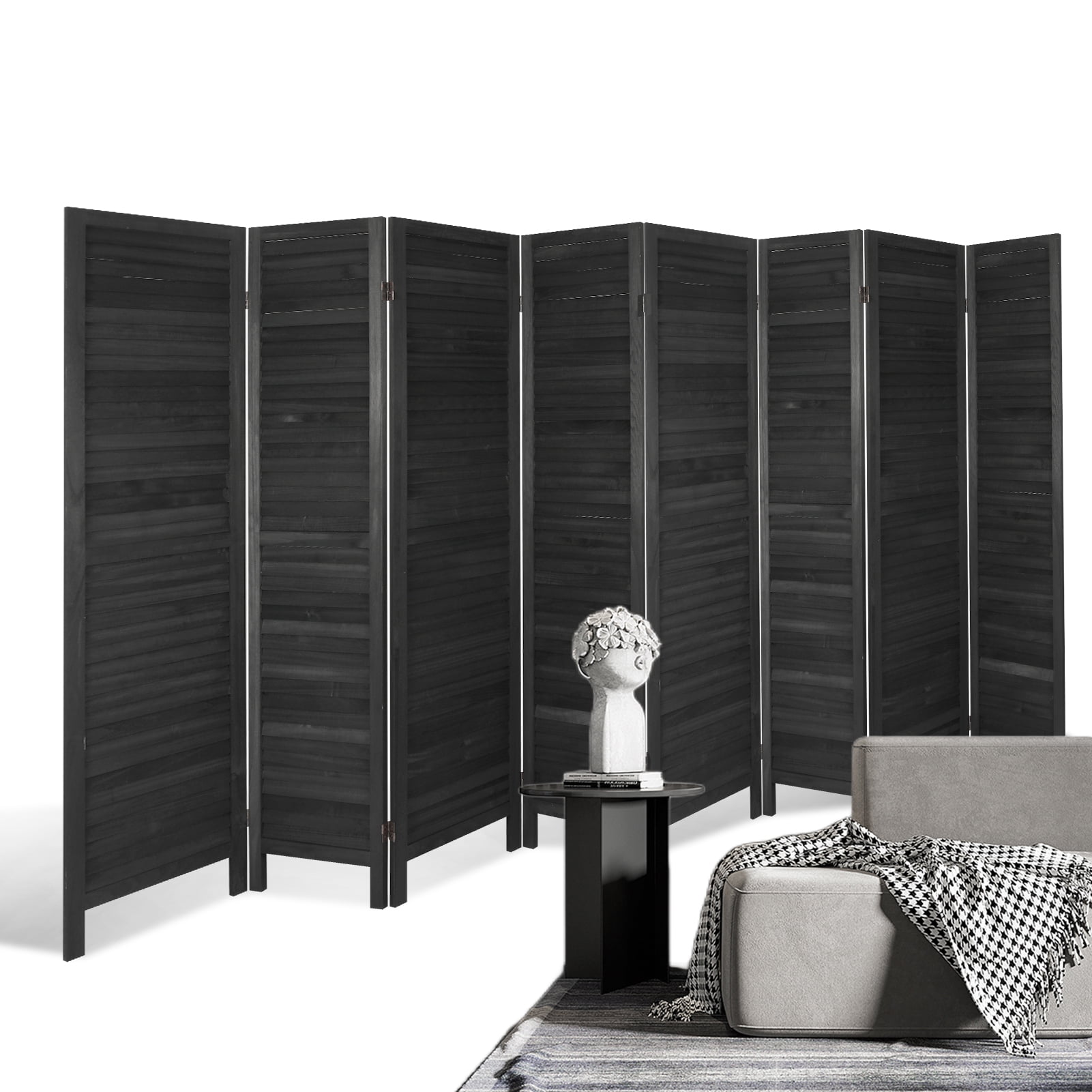 Hofitlead 8 Panel Room Divider, 5.6Ft Tall Room Dividers and Folding ...