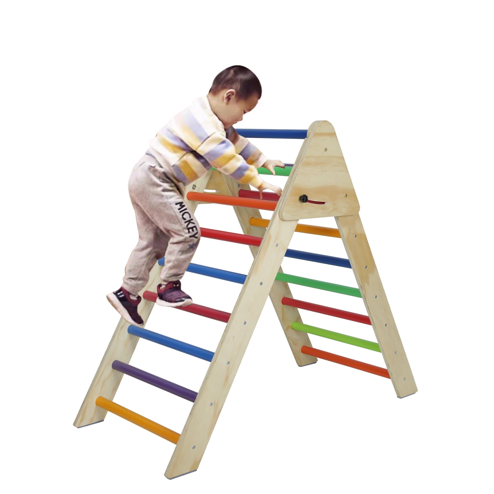 Hofitlead Foldable Climbing Triangle Ladder For Toddler Step Training ...