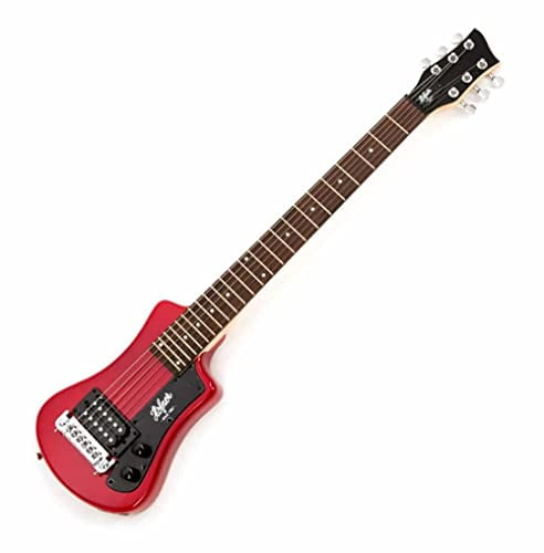 Hofner 6 String Electric Guitar, Right Handed, Red (HCTSHRO) - Walmart.com