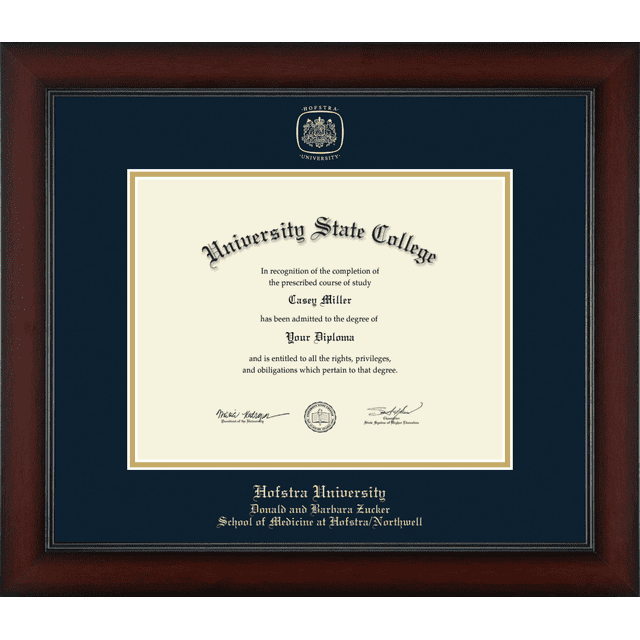 Hofstra University Donald and Barbara Zucker School of Medicine Diploma ...