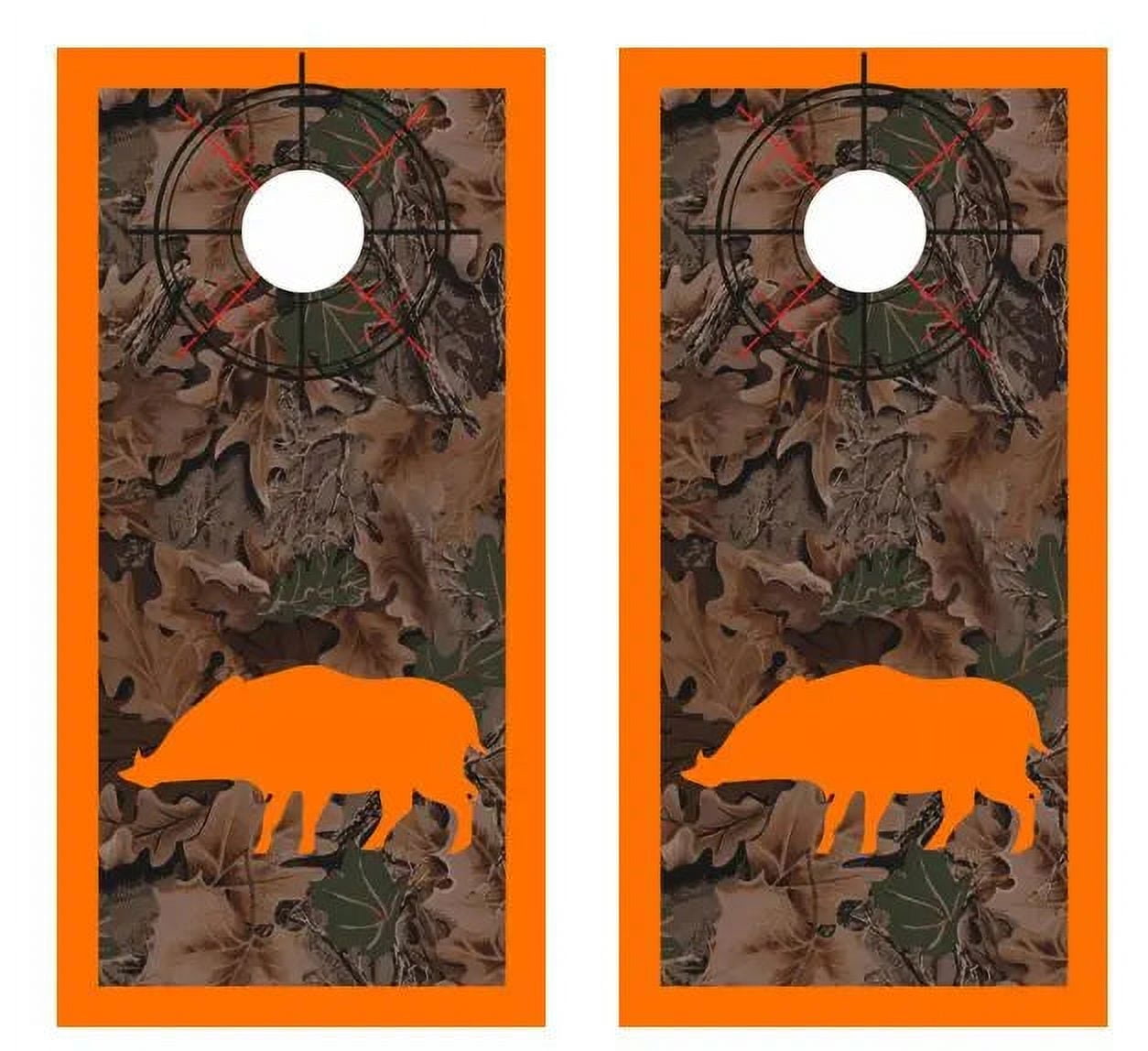 Ripper Graphics Hog / Boar Hunter Real Tree Camo Cornhole Wood Board ...