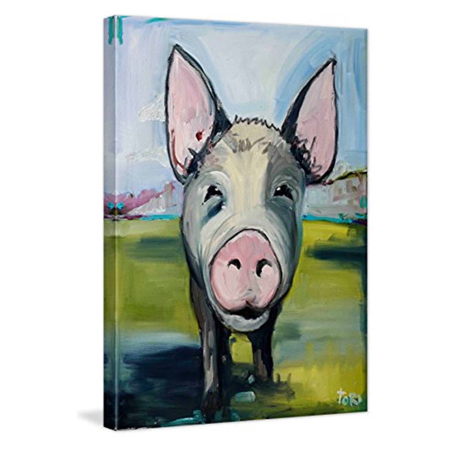 Hog Heaven Painting Print on Wrapped Canvas - Walmart.com